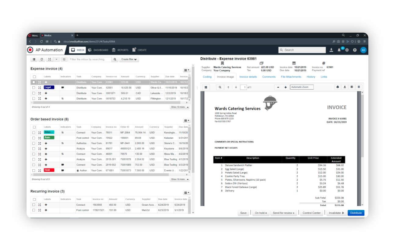MediusFlow | Elektronisk fakturahantering | Exsitec