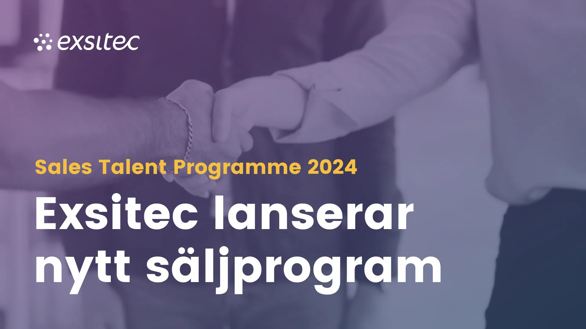 Exsitec lanserar nytt säljprogram | Exsitec